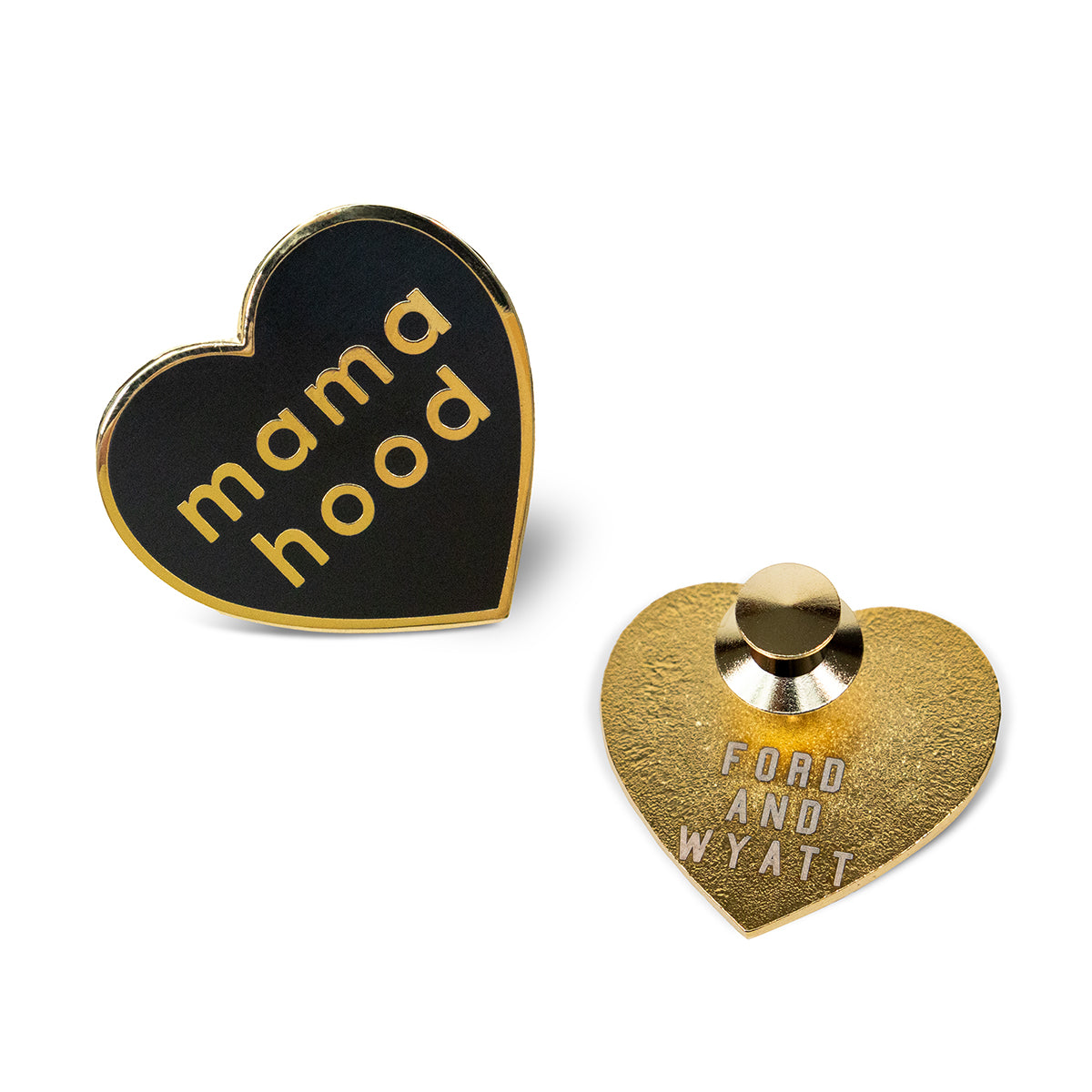 MAMA HOOD™ HEART ICON ENAMEL PIN - BLACK – Ford And Wyatt